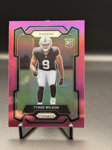 2023 Panini Prizm Football TYREE WILSON PINK Prizm RC RAIDERS #363 | eBay