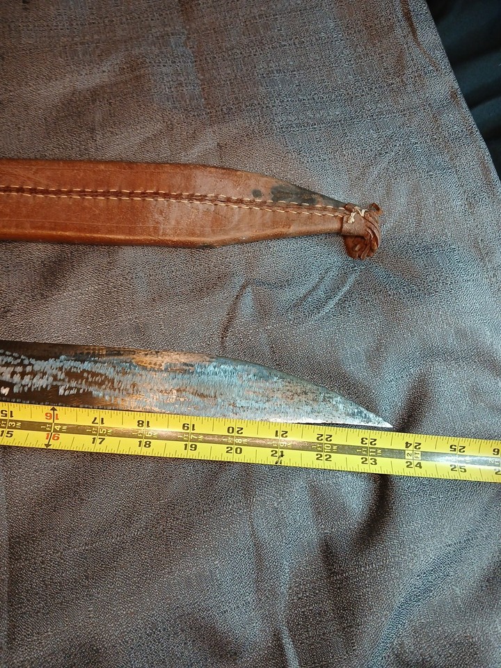 VINTAGE LARGE NEGRITO BOLO CARVED HANDLE KNIFE- SWORD 24 '' KNIFE | eBay