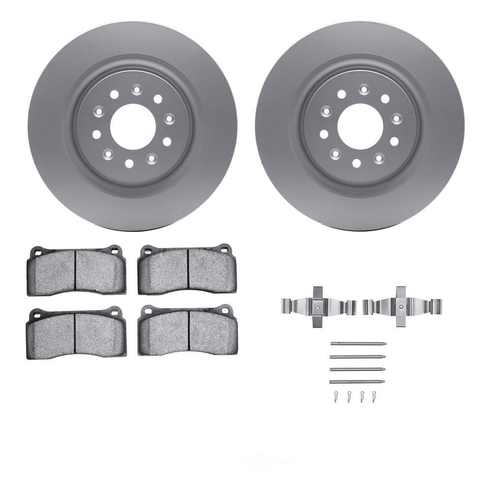 Disc Brake Kit-Geospec Rotors with 5000 Advanced Brake Pads includes ...