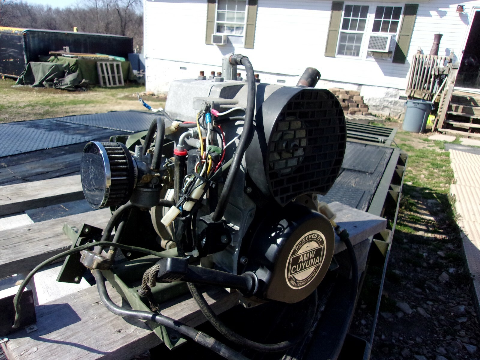 MILITARY SURPLUS AMW CUYUNA 2 STROKE ENGINE MOTOR SNOWMOBILE OR USE ...