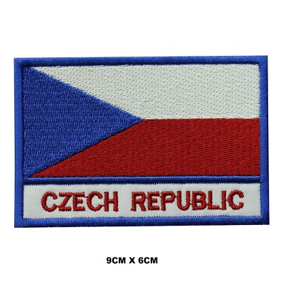 CZECH REPUBLIC Nation Country Flag Embroidered Sew/Iron On Patch Patches | eBay UK