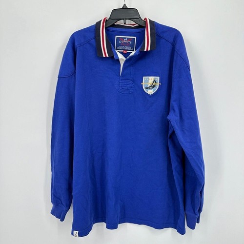 Cuffy's Of Cape Cod Classic Northeast Regatta Rugby Shirt XL Blue White ...