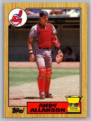 Andy Allanson 1987 Topps Set Break All-Star Rookie Cup #436 Cleveland ...