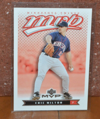 GREAT LOOKING BASEBALL CARD UPPER DECK MVP MINNESOTA TWINS ERIC MILTON ...