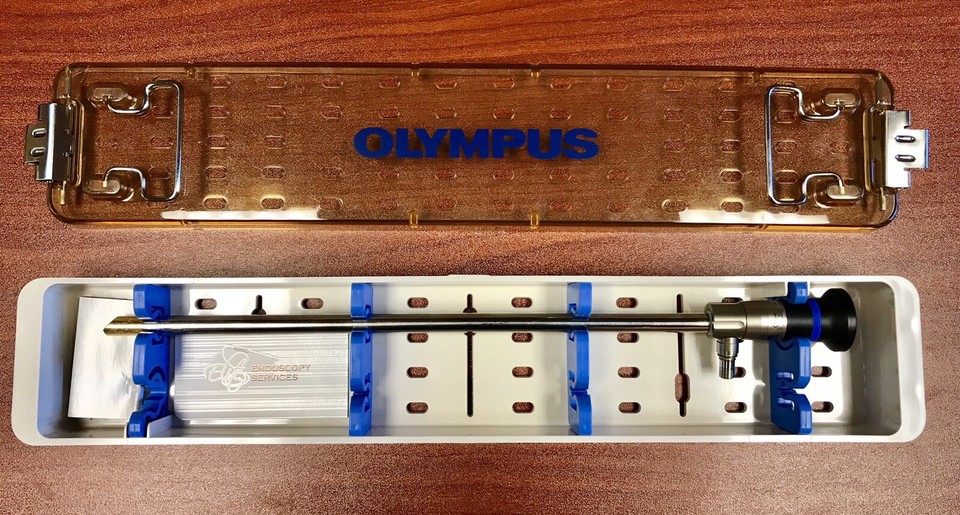 Olympus A5296A -Rigid Laparoscope 10mm 45°, Autoclavable Tray WA05990A ...