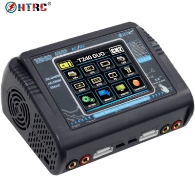 T240 Duo RC Battery Charger and Balancer AC 150W/DC 240W Lipo Nicd NIMH ...