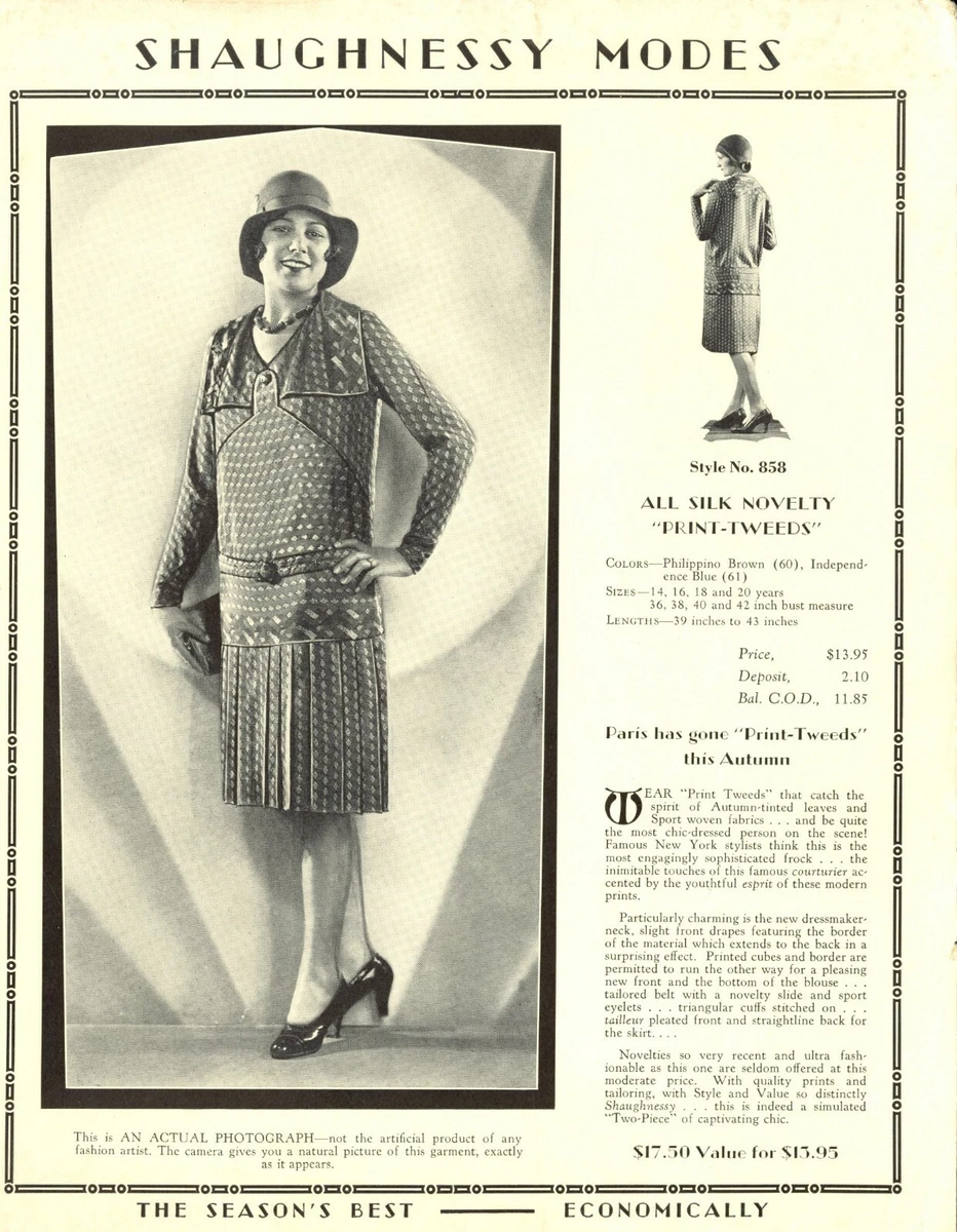 1920s Flapper Fashion Advertisements