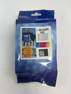 NEW Brother LC30193PK XXL Genuine Super High Yield Color MCY Ink Set 12 ...