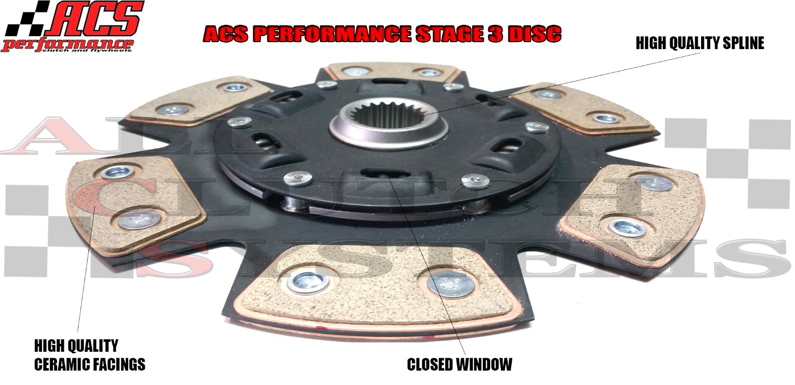 ACS PERFORMANCE STAGE 3 CLUTCH KIT+HD FLYWHEEL 1989-1991 HONDA CIVIC 1 ...