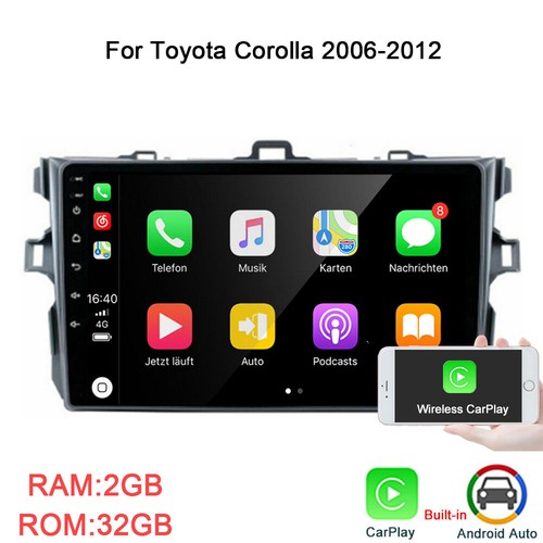 Android Car Stereo Radio GPS Navi WiFi CarPlay 2+32GB For Toyota ...