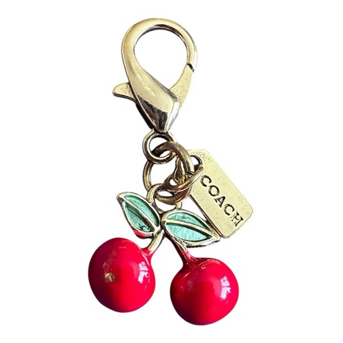 Coach Mini Bag Charm Keychain Red Cherries | eBay