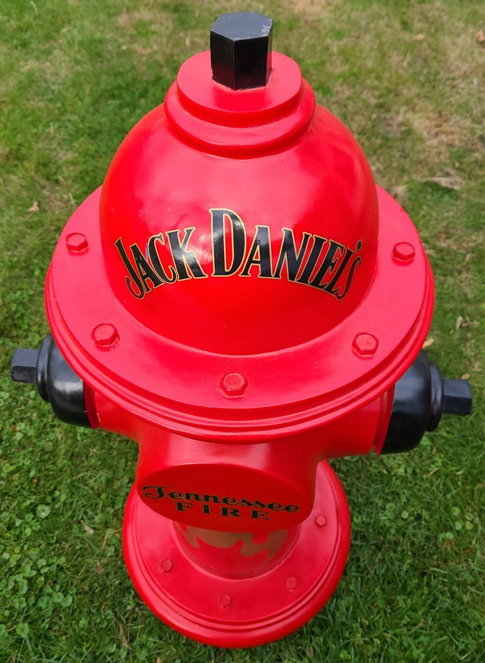 Jack Daniel's Tennessee Fire 3 foot tall red fire hydrant - liquor ...