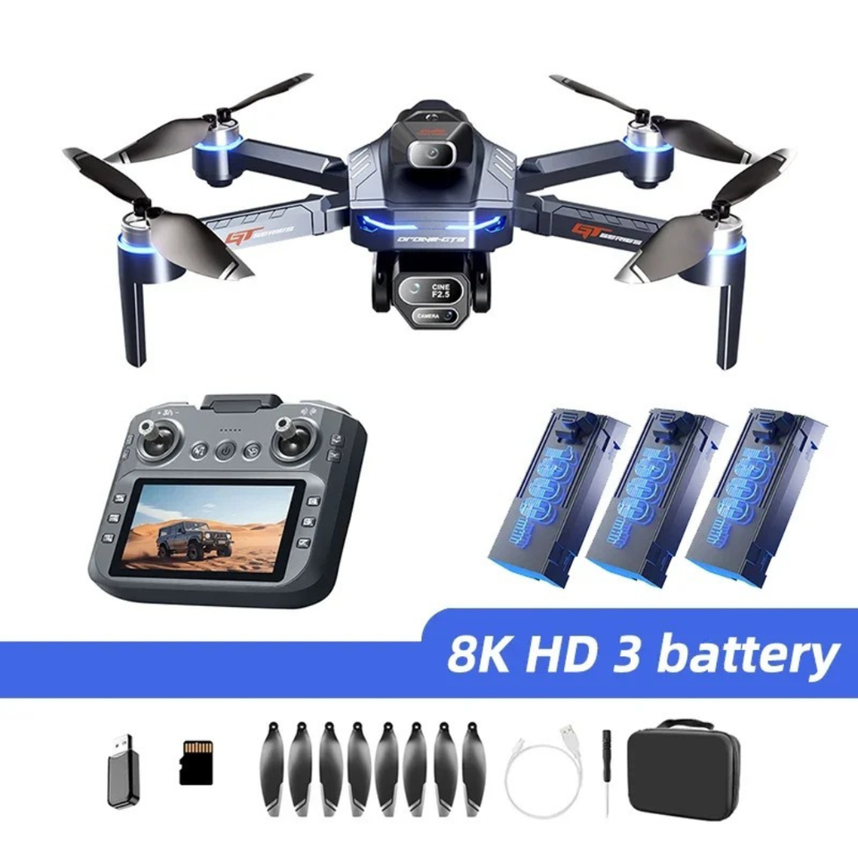 Professional 8K HD Dual Camera Drone With FPV WIFI Obstacle Avoidance ...