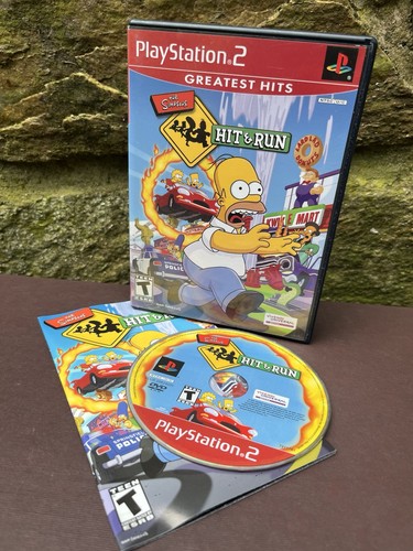 PS2 The Simpsons: Hit & Run Greatest Hits PlayStation 2003 CIB Complete ...