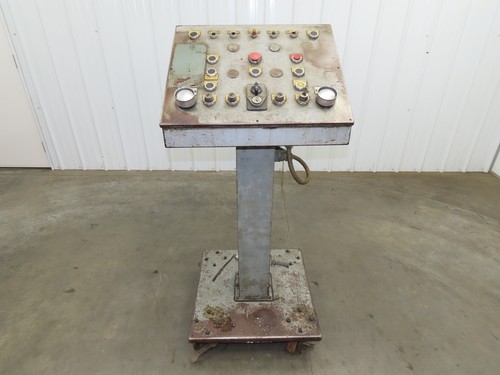 Hoffman Sloped Top Console Steel Enclosure 24 x18 x 13" Pushbuttons 55 ...