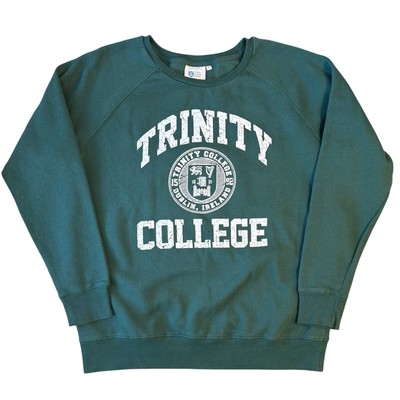 Trinity College Dublin Sweatshirt Ireland Crest Raglan Green Size ...