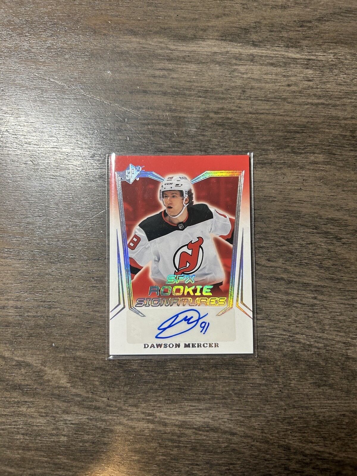 2021-22 SPx SPx Rookie Signatures Dawson Mercer #SPXR-DM Rookie Auto RC ...