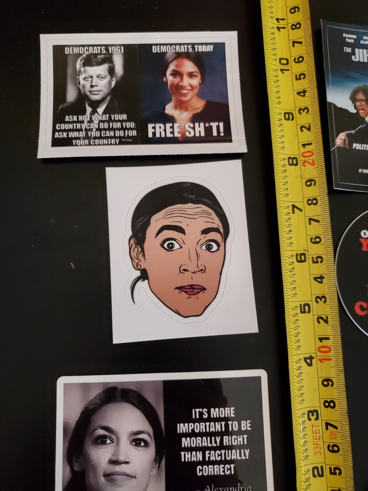 AOC A.O.C Funny Political Bumper Sticker 3 Inch DOH Face | eBay
