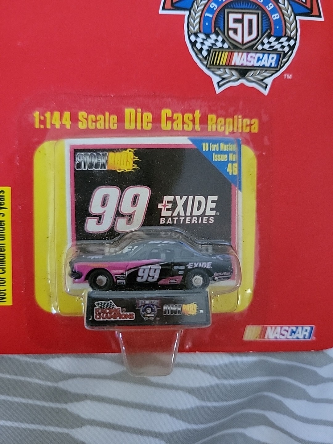 Jeff Burton 99 Exide Issue 13 NASCAR Racing Champions 1:144 Die Cast B2 ...