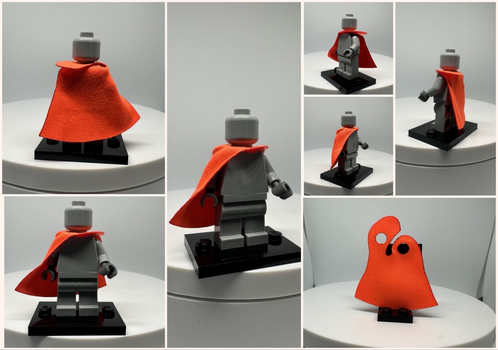 5 Cloth Asymmetrical Cape for LEGO Minifigures - Pick 5 colors ...
