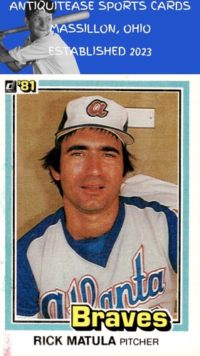 1981 Donruss #317 Rick Matula | eBay
