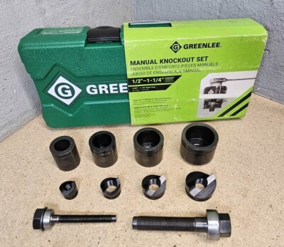 Greenlee No. 7235BB punch kit - ball bearing - 1/2" to 1 1/4" - conduit ...