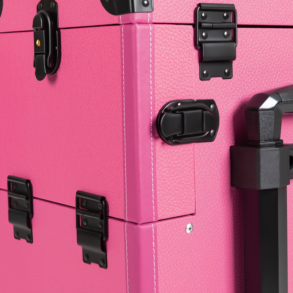 Professional Rolling Makeup Trolley Train Case Box Organizer Salon ...