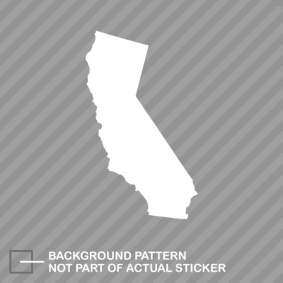 California Shaped Sticker Decal Vinyl CA | eBay