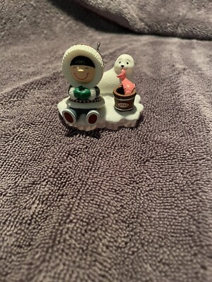 2010 Hallmark Ornament 31st in Frosty Friends Eskimo Seal Ice Fishing ...