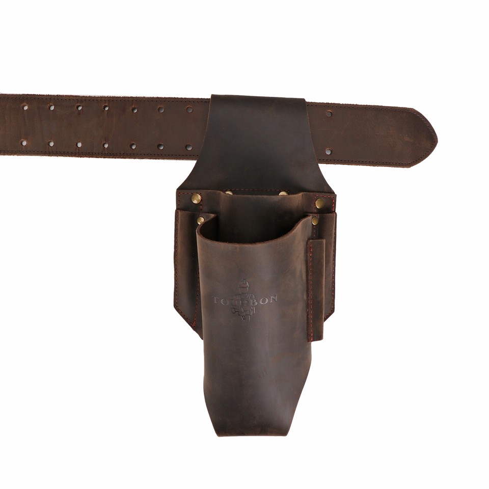 TOURBON Leather Loggers Woodsmen Tools Storage Belt Pouch Felling Wedge ...