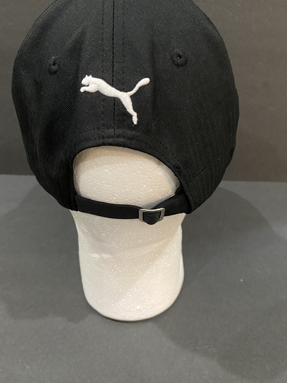 Puma Logo Womens Fit Running Hat Black/White RN 100759 Adjustable Pong ...