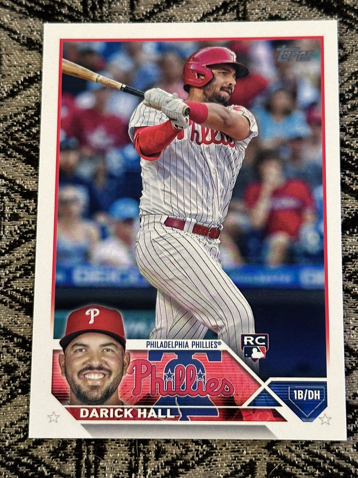 2023 Topps Series 1 Darick Hall #209 BASE Philadelphia Phillies Rookie ...