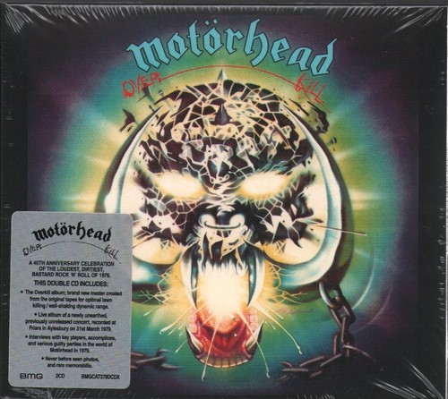 MOTORHEAD OVERKILL DOUBLE CD 40th anniversary 2CD set in foldout sleeve ...