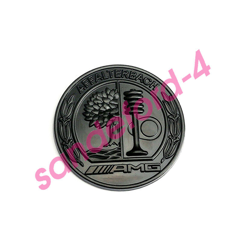 AMG Affalterbach Black Emblem 3D Metal Badge Quarterpanel Mercedes W222 ...