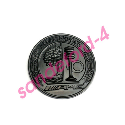 AMG Affalterbach Black Emblem 3D Metal Badge Quarterpanel Mercedes W222 ...