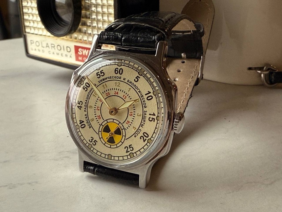 Soviet Mechanical Wrist Watch Pobeda Chernobyl Atomic Radiation USSR ...
