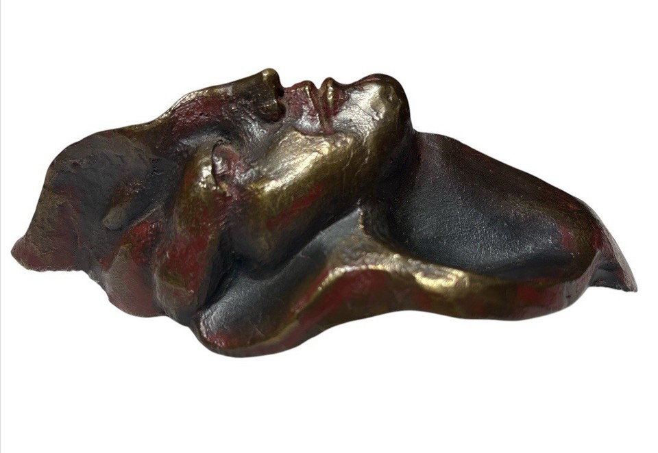 SIGNED Abstract Female Face Portrait Bust Sculpture Mask Surrealism | eBay