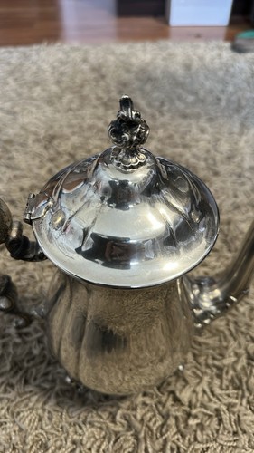 Vintage Gorham Heritage Mostly Polished Silver Coffee & Tea Pot | eBay