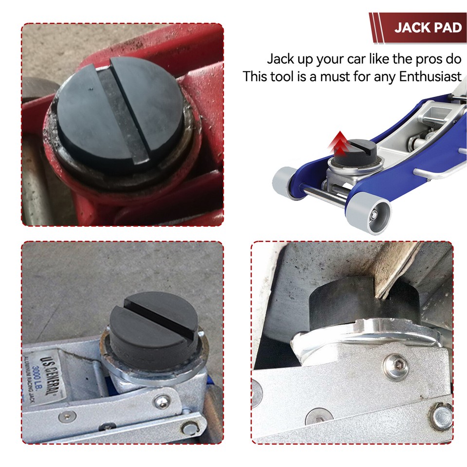 Trolley Jack Pad Pinch Weld Floor Jacking Lifting Puck Adapter Classic ...