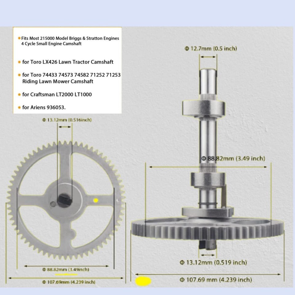 84005207 793880 Camshaft Kit For Briggs & Stratton 4 Cycle Small Engine ...