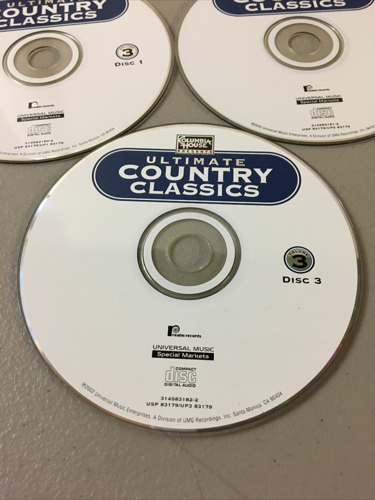 Ultimate Country Classics Volume 3 - Columbia House Three CD Box Set ...