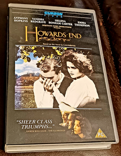 Vintage Howards End VHS Video Big Box Anthony Hopkins Emma Thompson ...