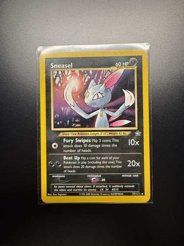 Pokemon Card - Sneasel Neo Genesis 25/111 Rare | eBay