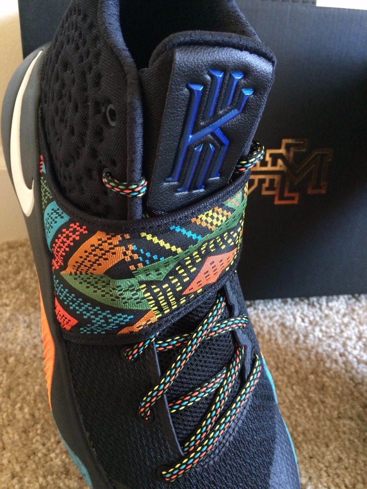 Kyrie Irving Signed Autograph Kyrie 2 Size 11 Black History Month Shoes ...