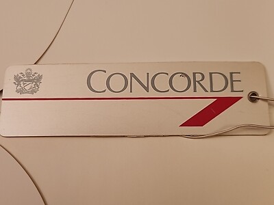 BRITISH AIRWAYS CONCORDE AIRPLANE LUGGAGE TAG M239 DOUBLE SIDED BAGGAGE ...
