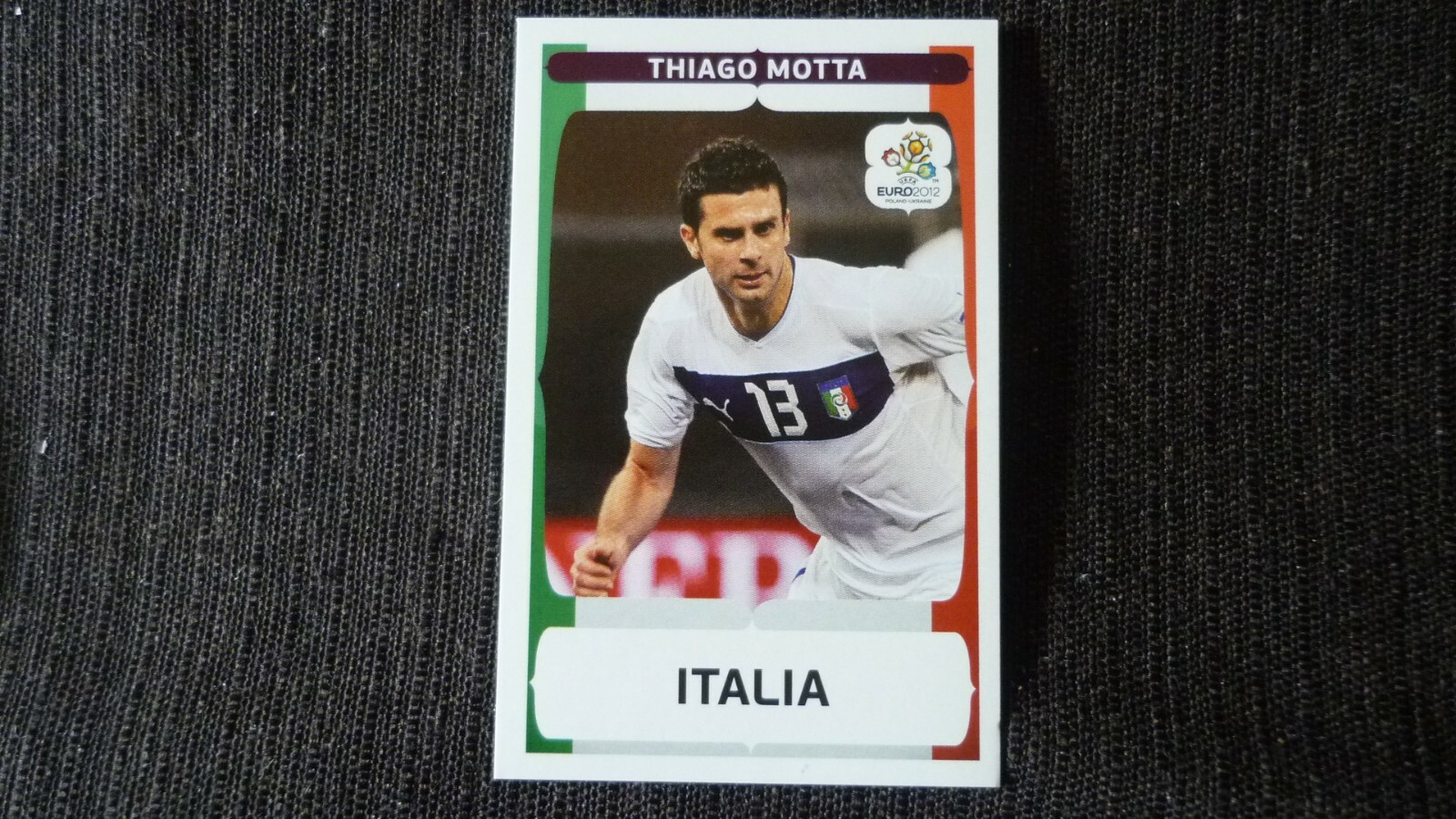 STICKER PANINI UEFA EURO 2012 EVENT KICK OFF THIAGO MOTTA ITALY # 149 ...