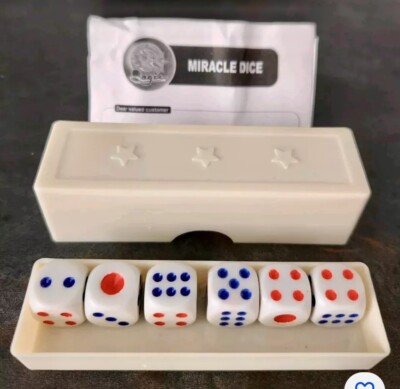 MIRACLE DICE - Closeup Dice Prediction Kit Magic Vintage New & Sealed ...