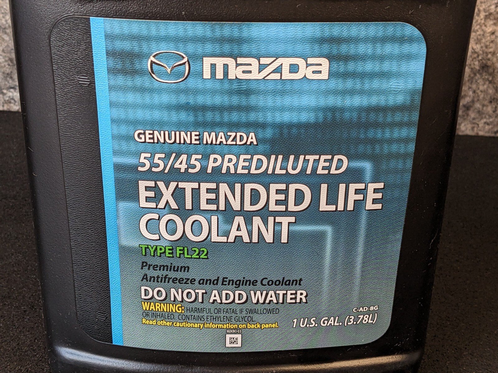 Genuine Mazda Engine Coolant Antifreeze Fl-22 1 Gallon OE 000077508E20 ...