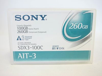 New Sony 260GB Data Tape Cartridge SDX3-100C A1T-3 SDX3100C | eBay