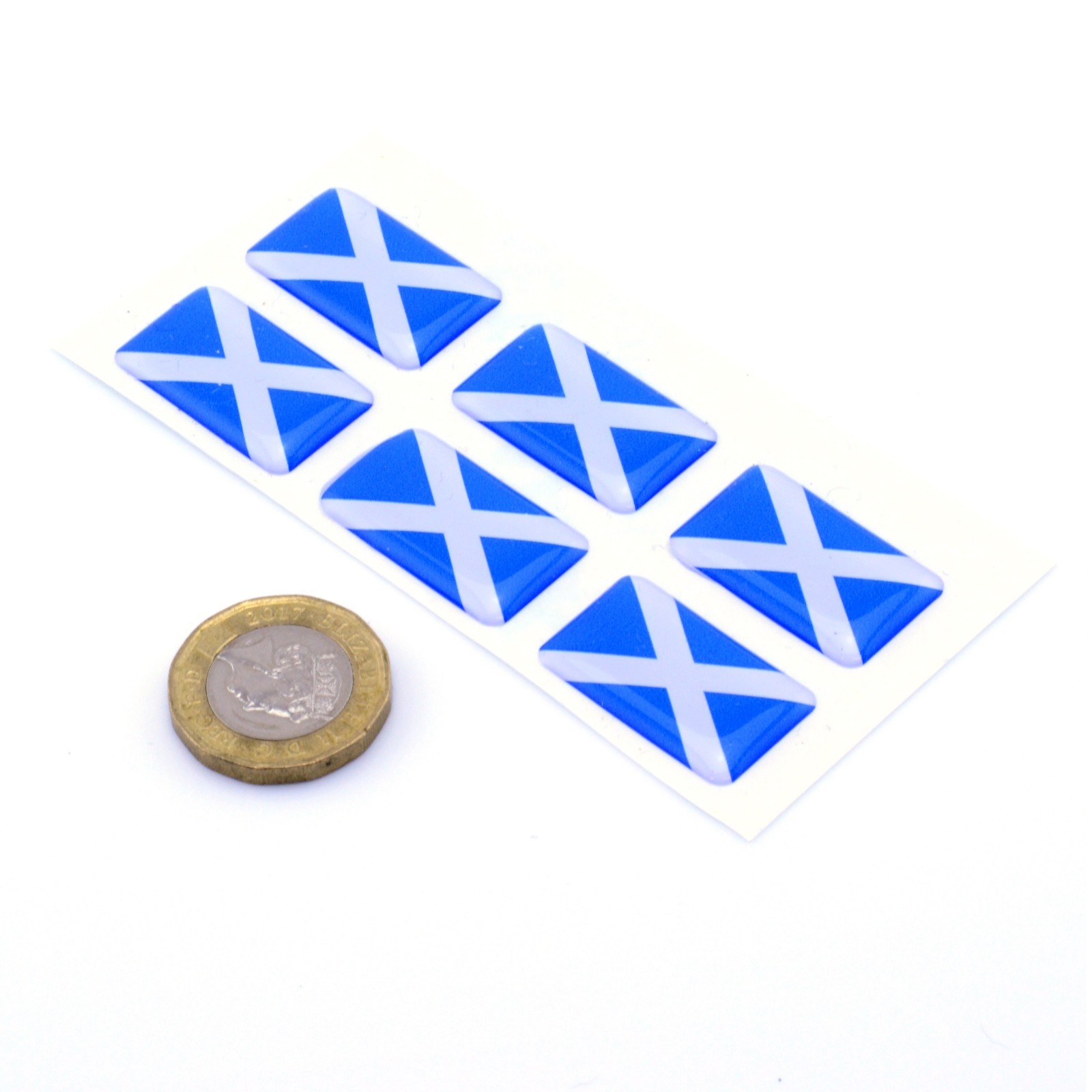 Scotland Flag Domed Gel Stickers Saltire Cross Car Vinyl Universal ...